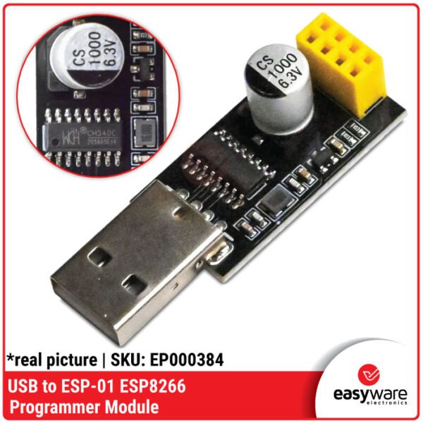 USB To ESP-01 ESP8266 Programmer Module CH340G - Adapter Untuk Flashing ...