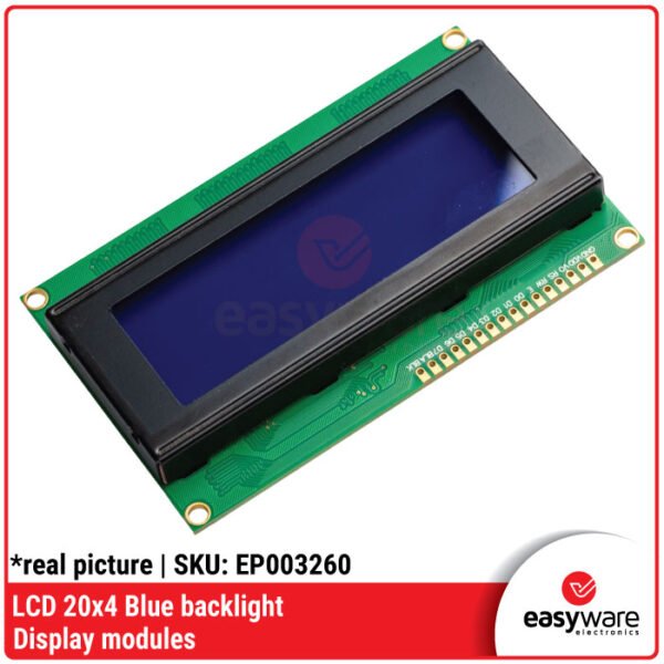 LCD 20x4 Blue Backlight Module LCD 2004 Backlight Biru Untuk Arduino ...