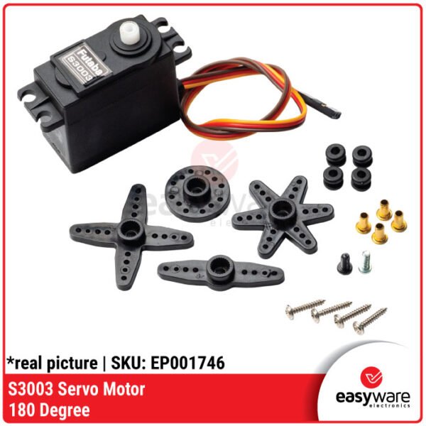 Servo Motor S3003 180° Standard High Torque Compatible Arduino ESP32 ...