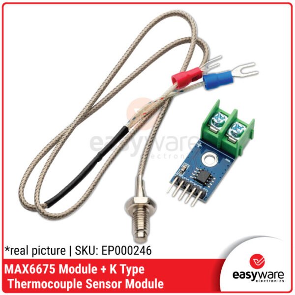 MAX6675 Module + K-Type Thermocouple Sensor - Sensor Suara Suhu Tinggi ...